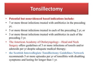 Tonsils and adenoids in children | PPTX