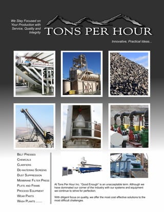 Tons Per Hour Brochure V.1 | PDF