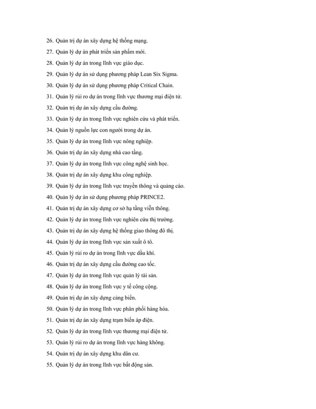 Toàn Tập Các Đề Tài Tiểu Luận Môn Quản Trị Dự Án Từ Sinh Viên Khá Giỏi | DOCX