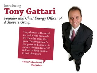 Tony Gattari Speaking and Training Showcase | PPT