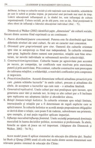 Tony bush cap. 8 leadersi_psi management | PDF