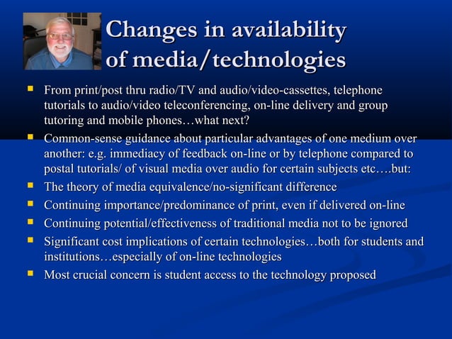 Distance Learning for Health Workshop: Open and distance learning for ...
