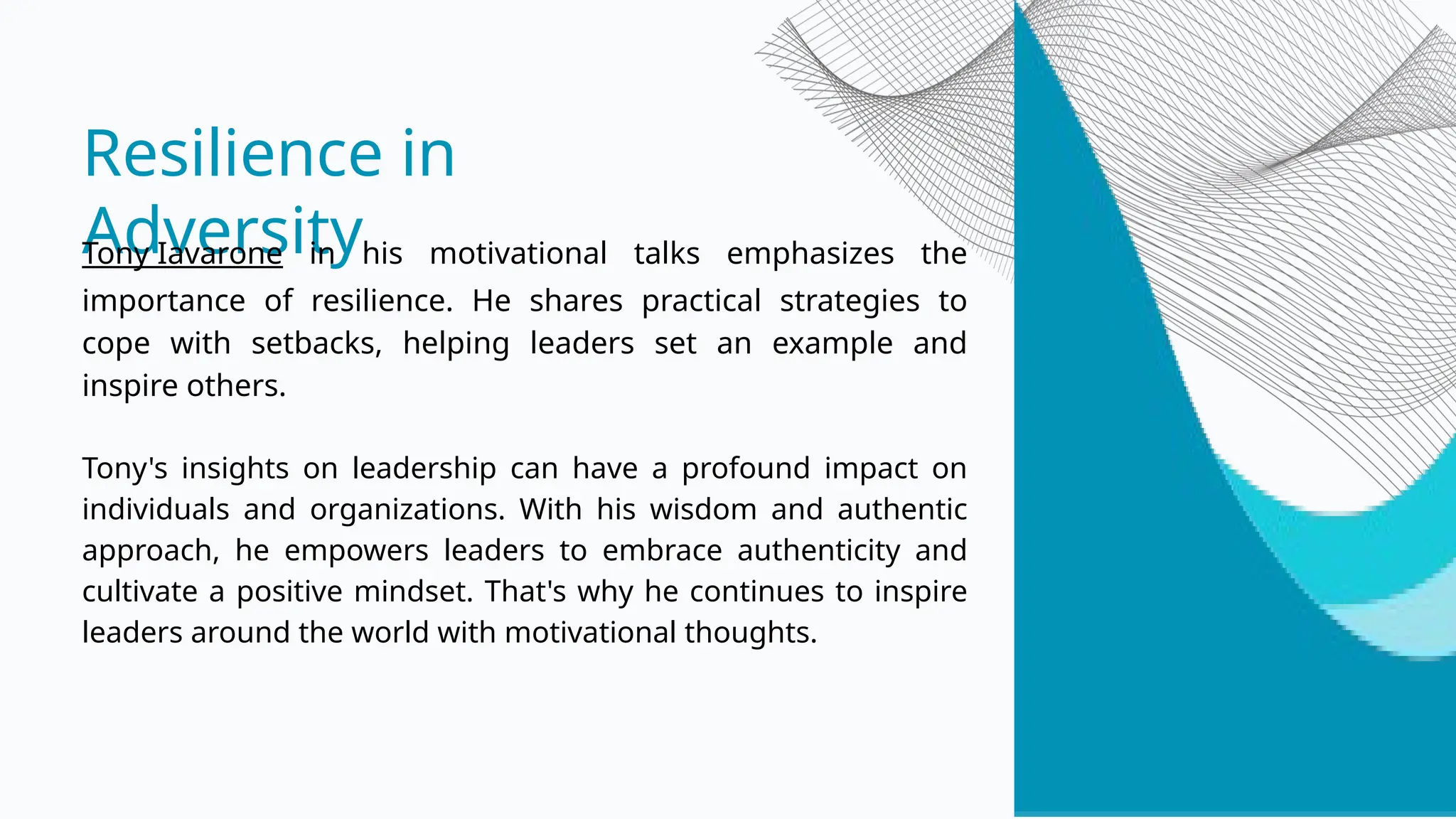 Tony Iavarone in Hamilton: Empowering Leaders through Motivation and ...