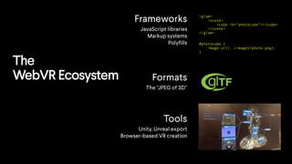 Tony Parisi (VP Platform, Wevr) The Immersive Web | PDF