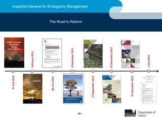 Managing Risk – Victoria’s Emergency Management Reform Agenda | PPTX
