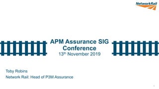 The Value of Assurance - The Network Rail perspective | PPTX | Rail ...