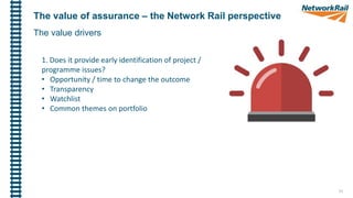 The Value of Assurance - The Network Rail perspective | PPTX | Rail ...