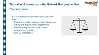 The Value of Assurance - The Network Rail perspective | PPTX | Rail ...