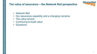 The Value of Assurance - The Network Rail perspective | PPTX | Rail ...