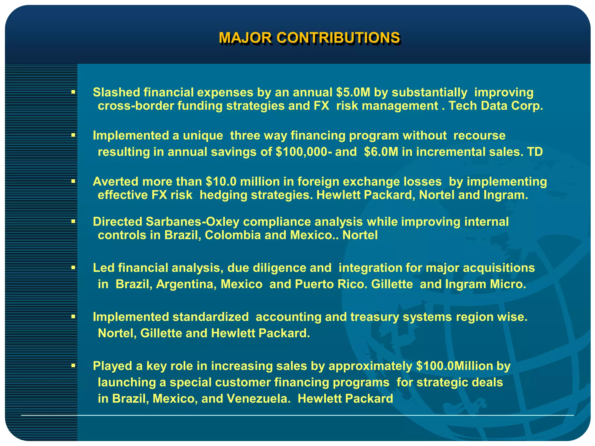 Tony Saiz Summaryof Career Track | PPT