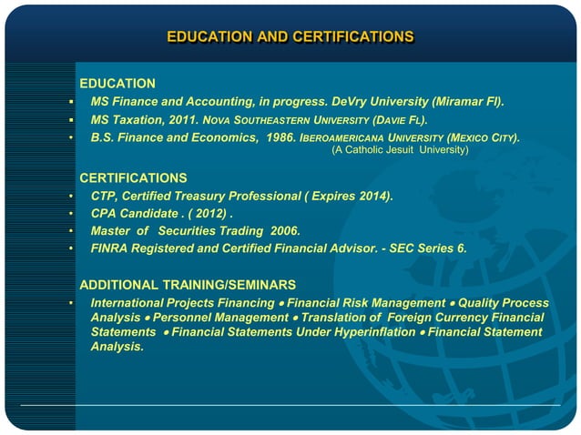 Tony Saiz Summaryof Career Track | PPT