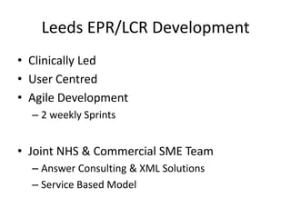 NHS England Open Source Event: Connecting Leeds: Open Platform | PDF ...