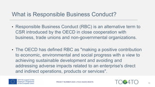 TOO4TO Module 2 / Corporate Social and Environmental Responsibility ...