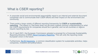 TOO4TO Module 2 / Corporate Social and Environmental Responsibility ...