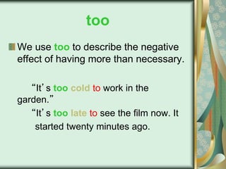 Too & Enough | PPT