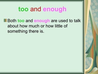 power point presentation too and enough.ppt