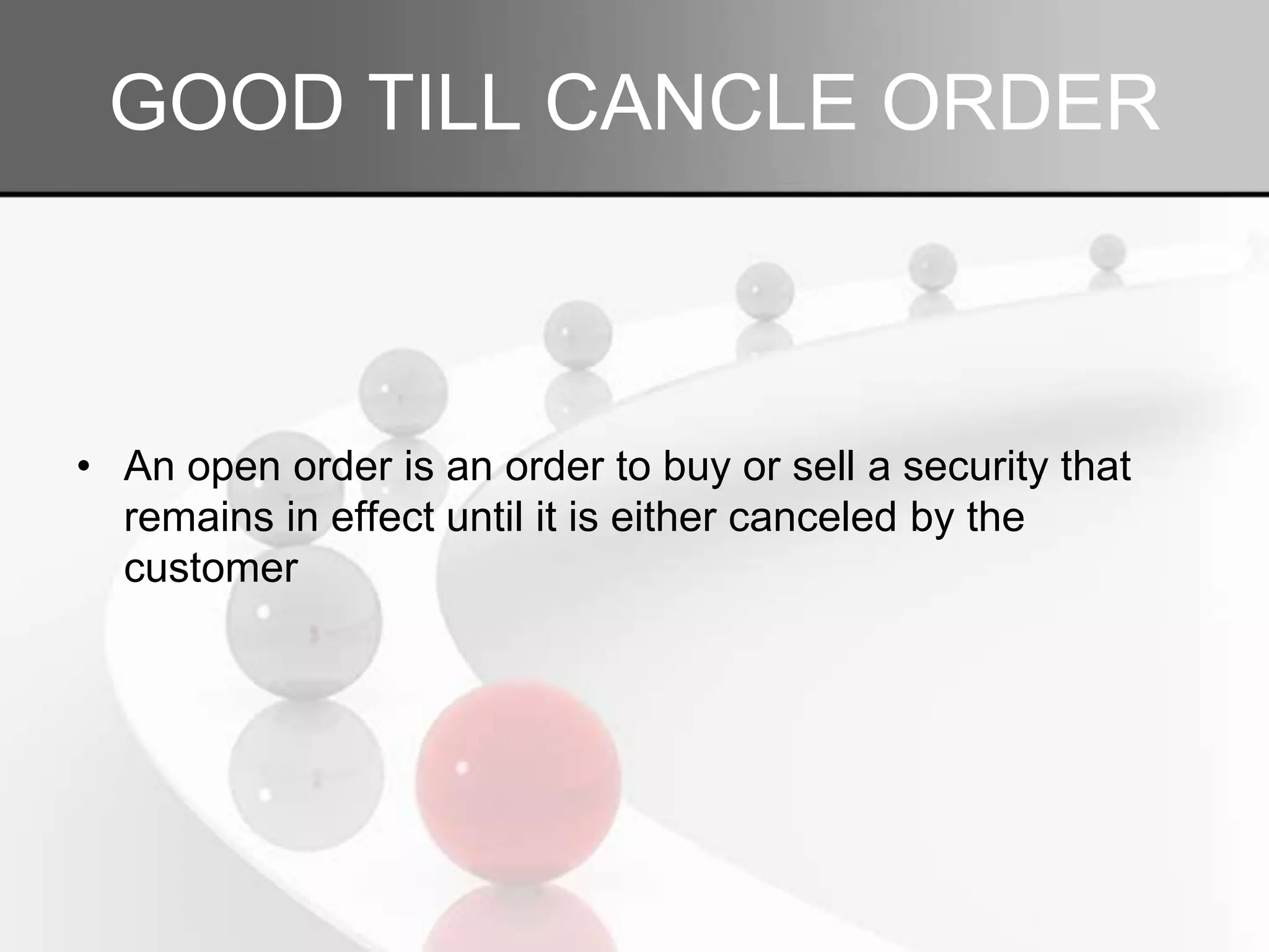 Types Of Order | PPTX
