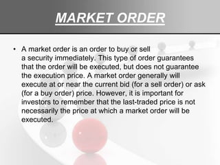 Types Of Order | PPTX