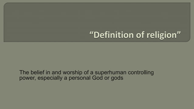 Introduction to Religion | PPTX