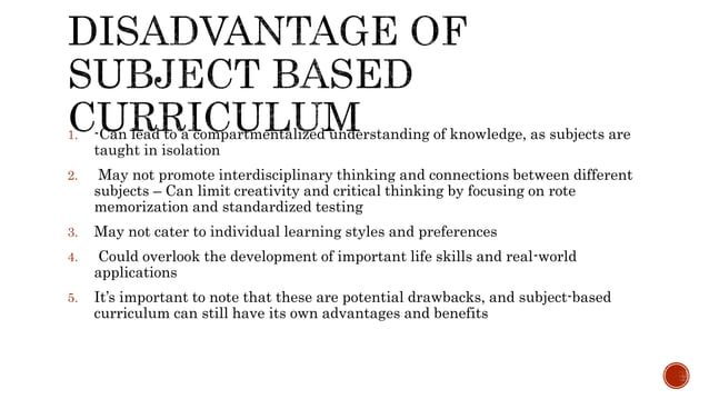 Activity based curriculum and Subject based currilum.pptx | Primary ...