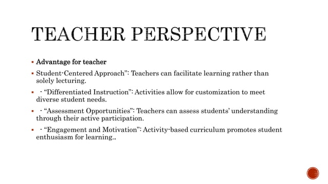 Activity based curriculum and Subject based currilum.pptx | Primary ...