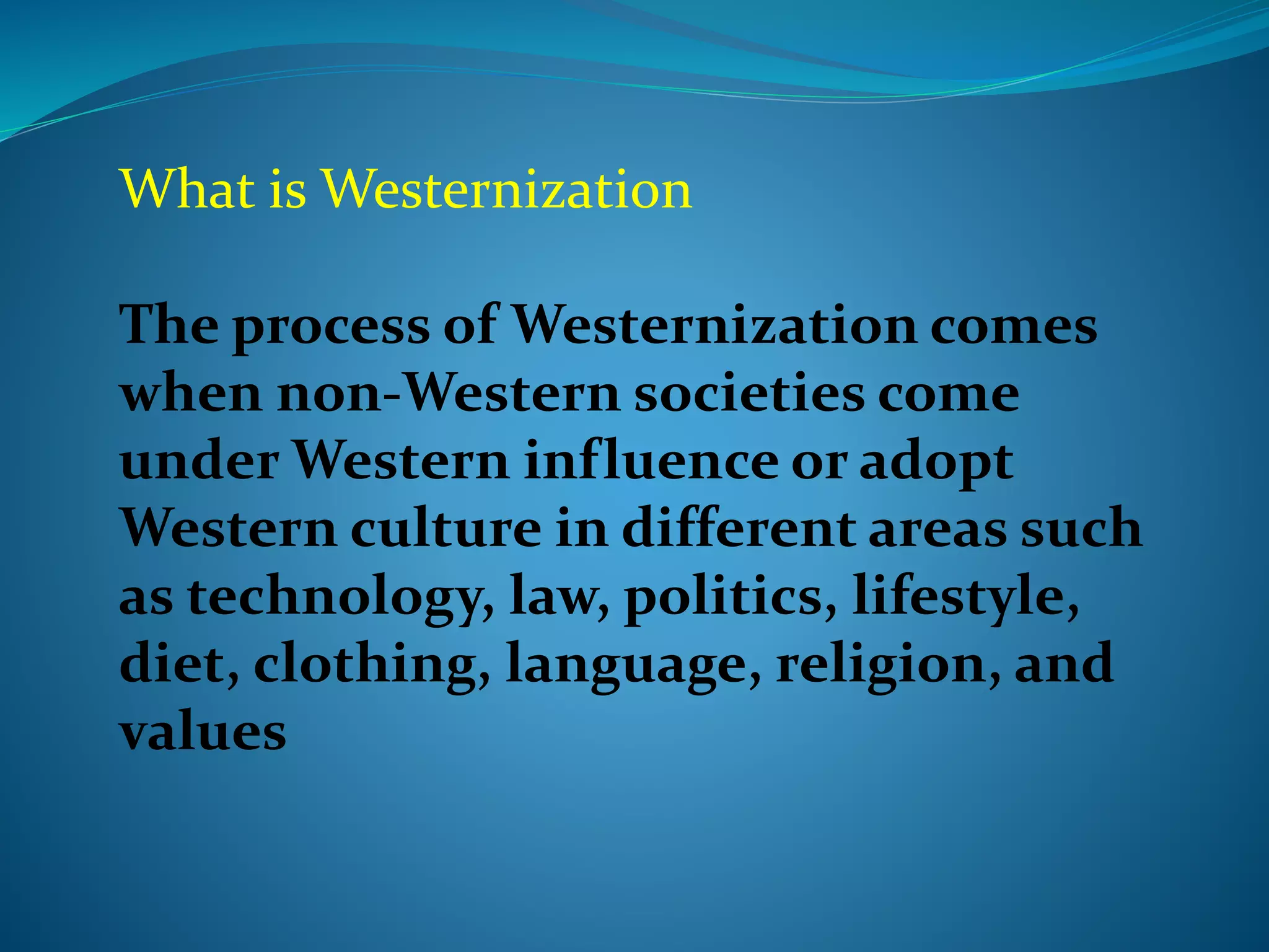 Westernization | PPTX