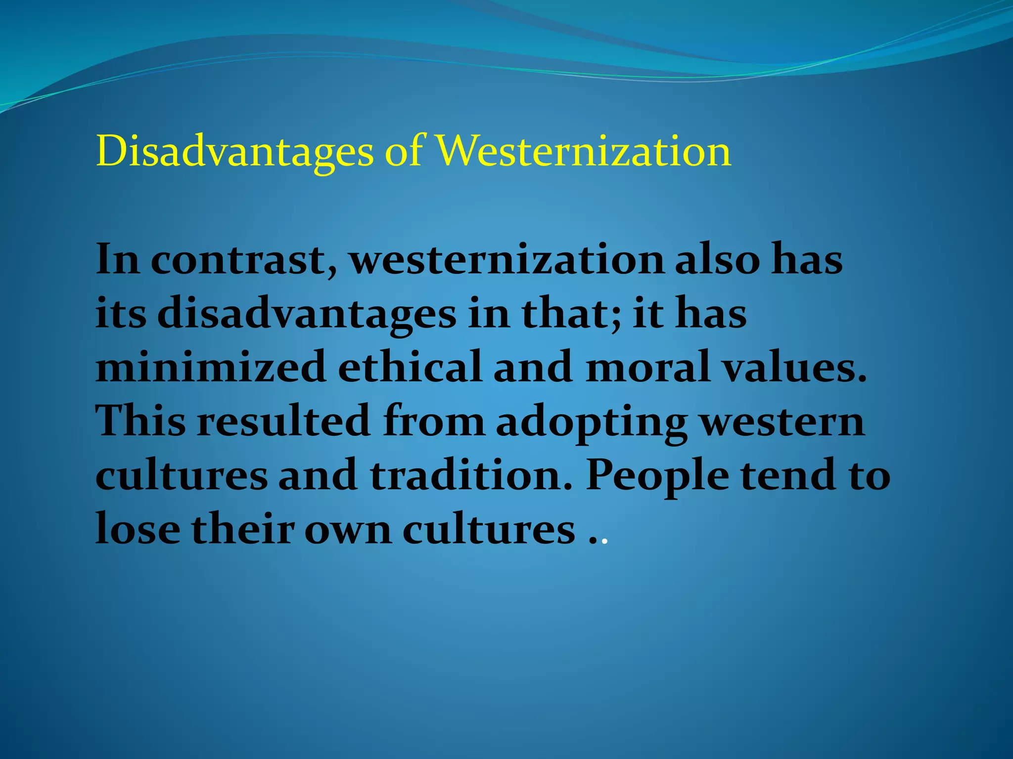 Westernization | PPTX