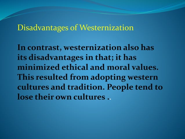 Westernization | PPTX