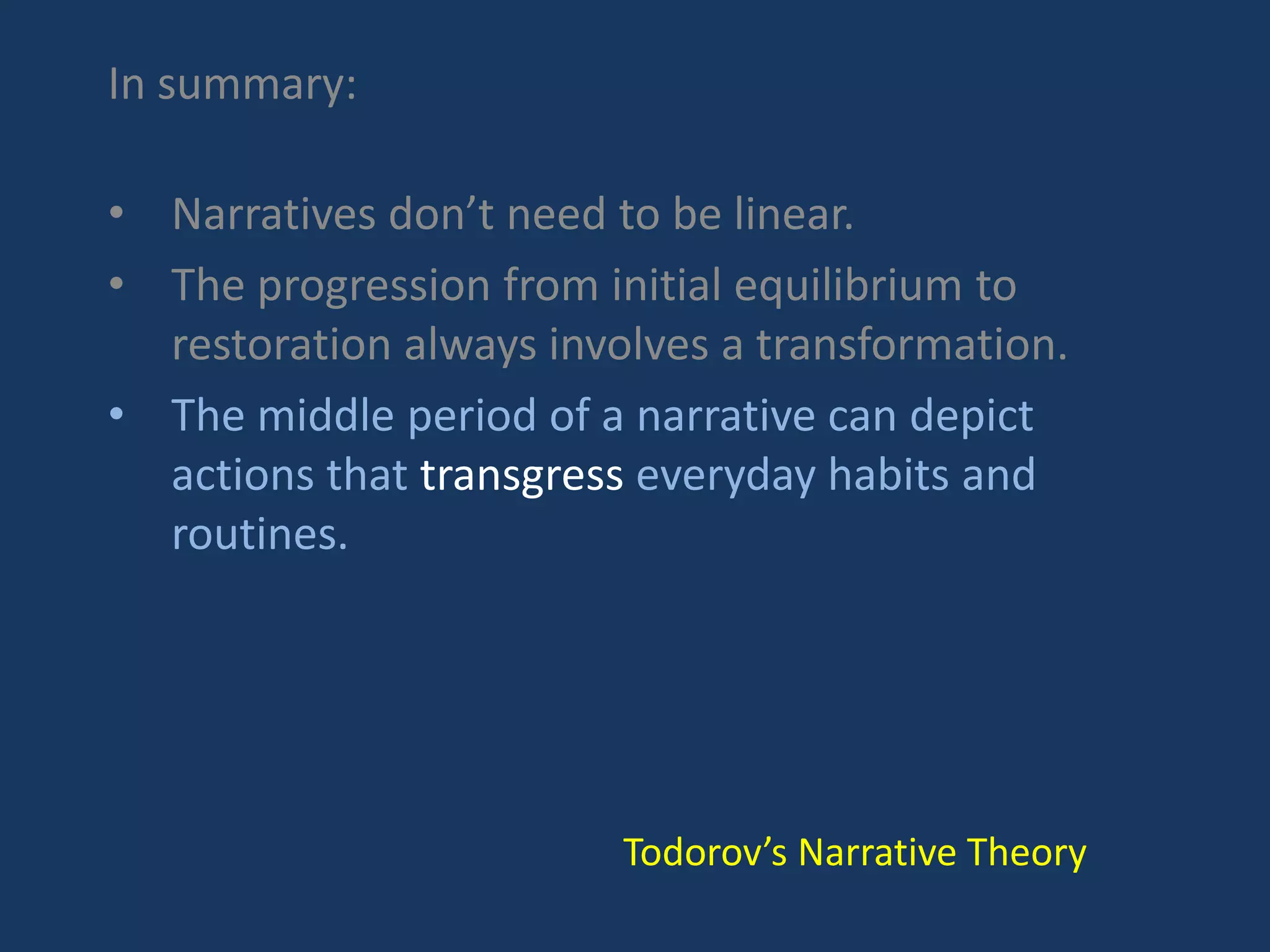 Todorovs narrative theory | PPSX