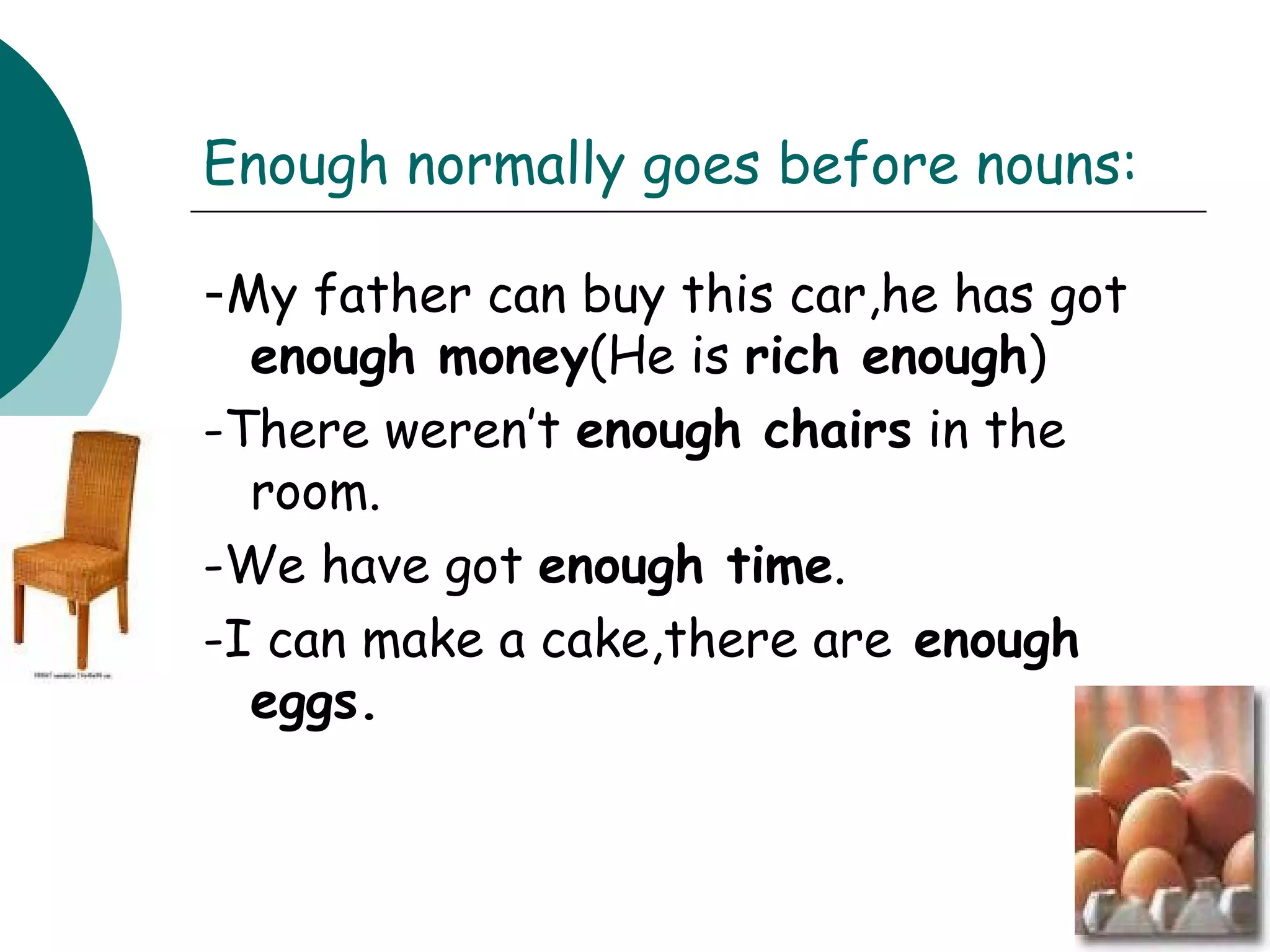 Too Enough | PPT | Food & Drink