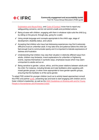 Focus Group Discussion Guide | DOCX