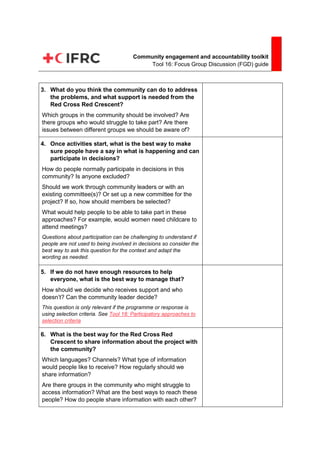 Focus Group Discussion Guide | DOCX