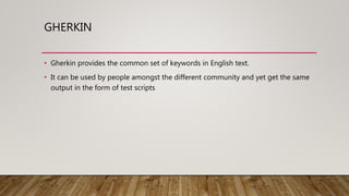 Cucumber Tool | PPTX