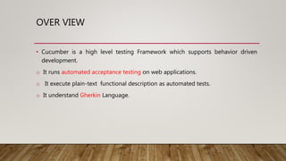 Cucumber Tool | PPTX