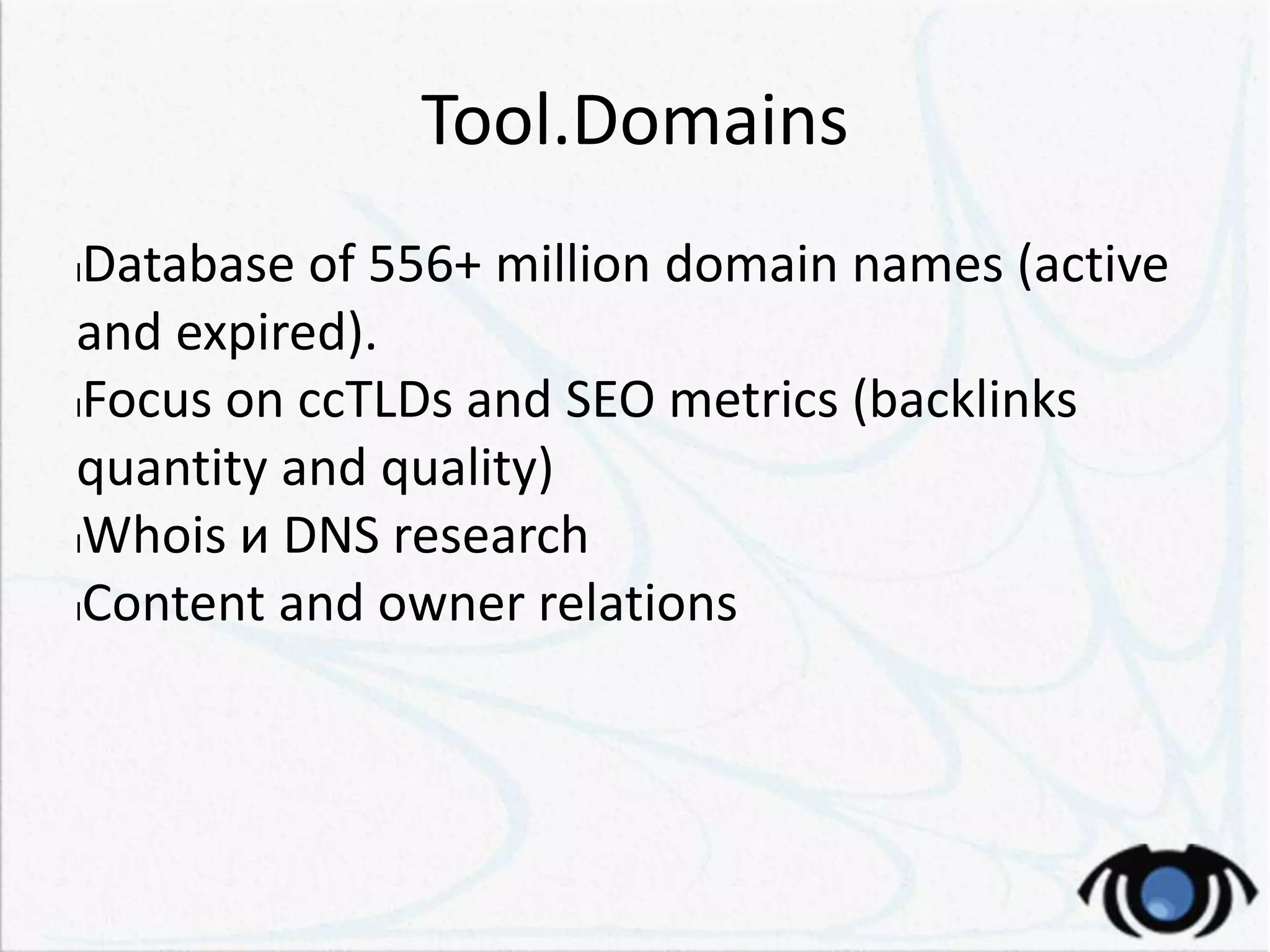 Kalin Karakehayov (Tool.Domains) - .bg ccTLD zone and aftermarket | PPTX