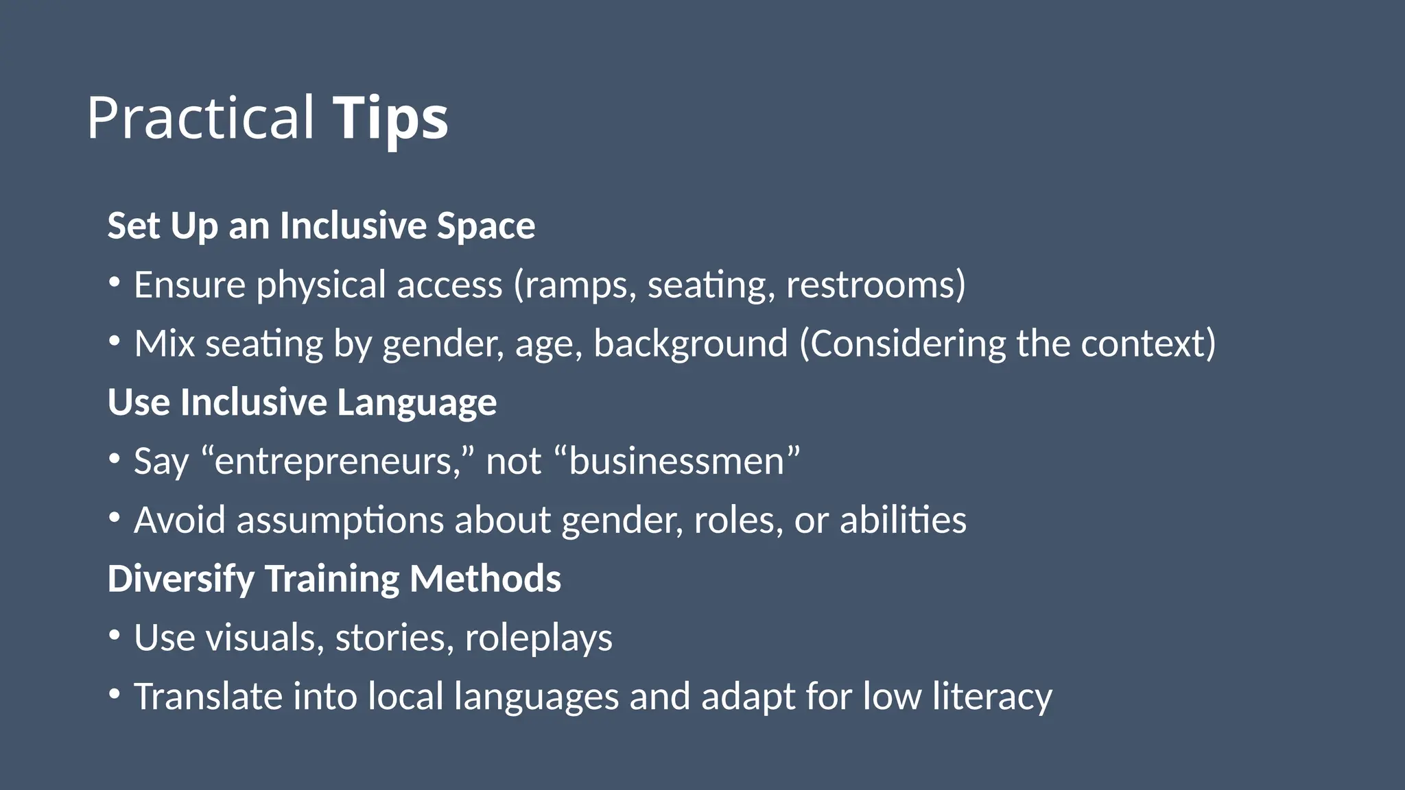 the KIYFA program address all gender equality and inclusion under ...