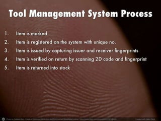 Tool management system | PPTX