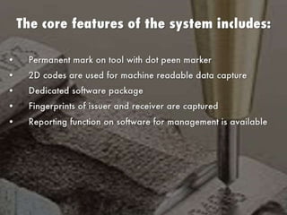 Tool management system | PPTX