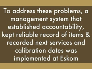 Tool management system | PPTX