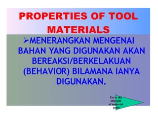 Tool Materials | PPT