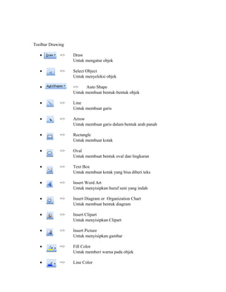 Tool bar standard | DOC