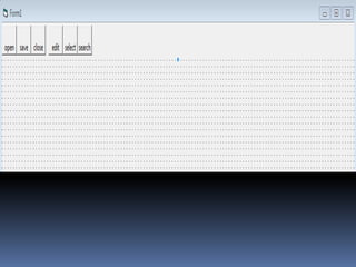 Toolbar, statusbar, coolbar in vb | PPTX