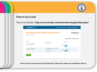 Toolbox Brainstorming: tricider | PPT
