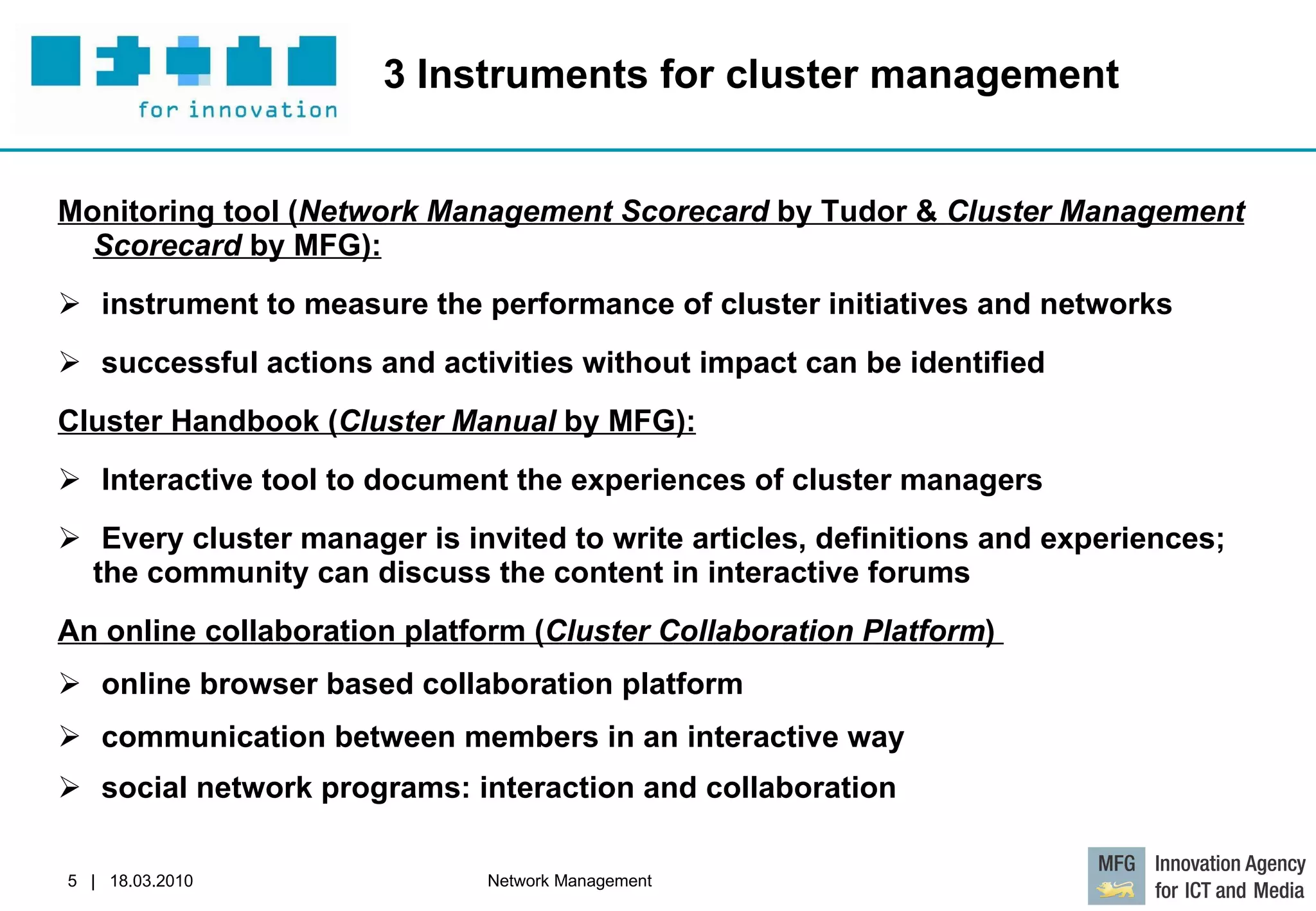 Toolbox Network Management Process Final | PPT