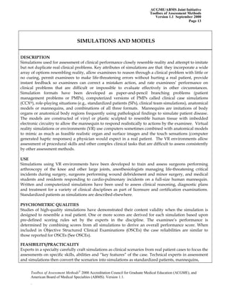 Toolbox of ACGME assessment methods | PDF