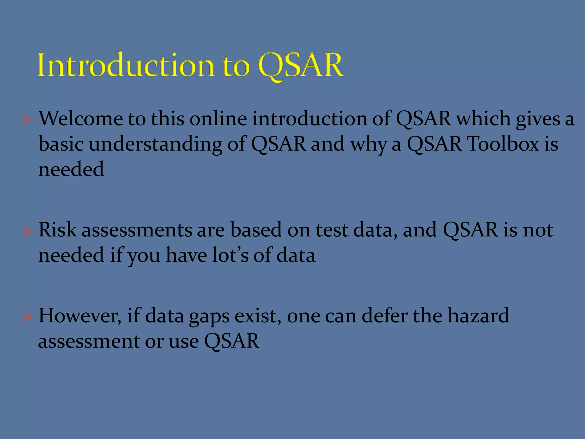 Introduction to OECD QSAR Toolbox | PPTX