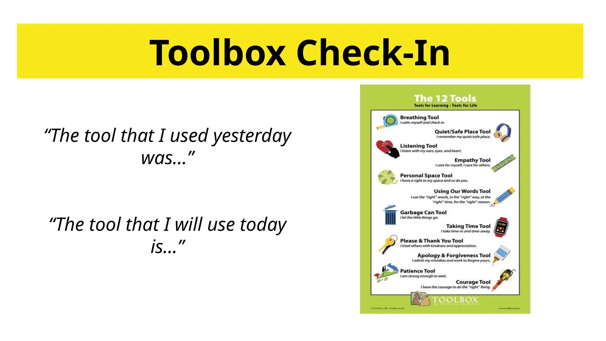 Toolbox Presentation for Teachers - SEL- First Grade. .pptx