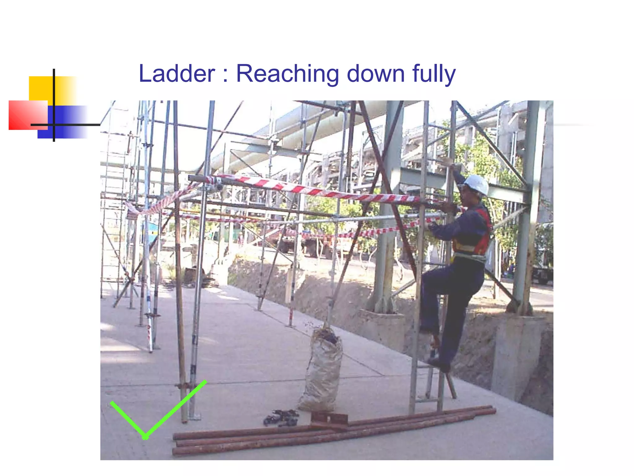 Tool box talk work at height on scaffold presentation | PPT