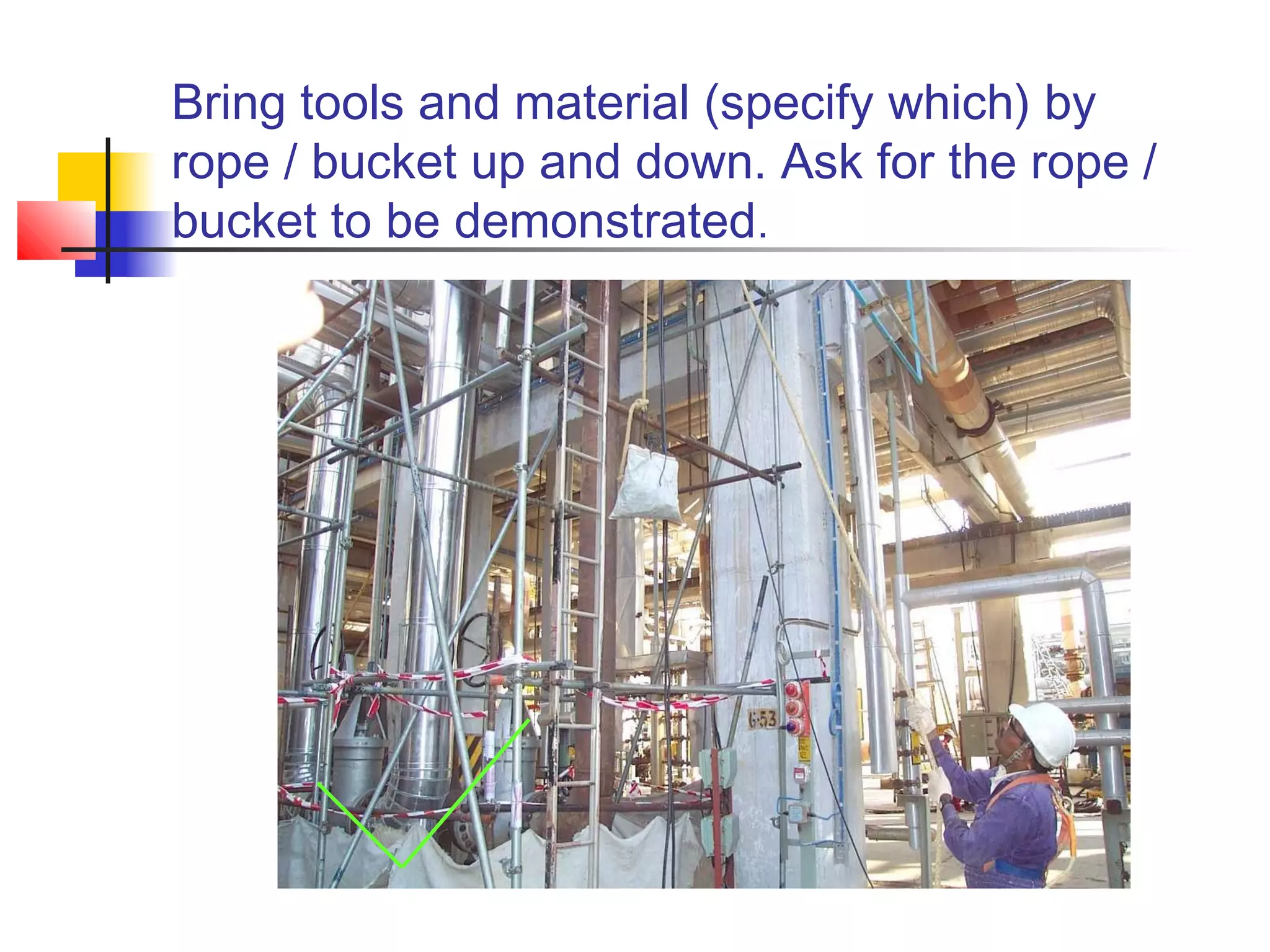Tool box talk work at height on scaffold presentation | PPT
