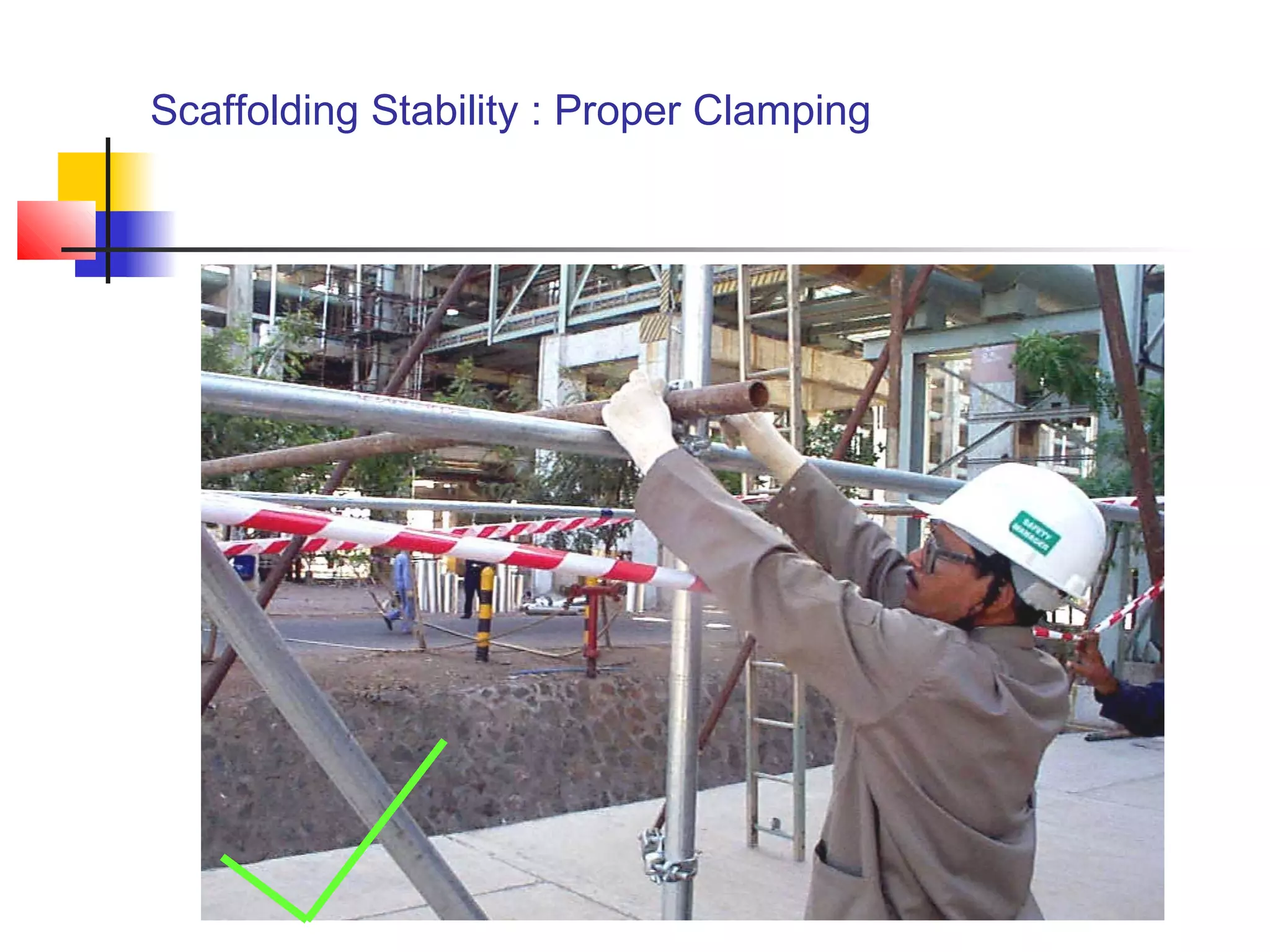 Tool box talk work at height on scaffold presentation | PPT